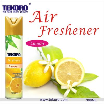 China Tekoro Natural Fragrance Air Freshener Home Aerosol Spray with CE, RoHS, SGS, GMP Certification in 250ml or 300ml Capacity for sale