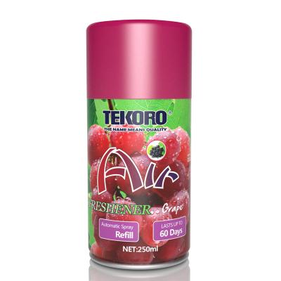 China Grape Flavour Air Freshener Automatic Spray Refill with 200ml Capacity and CE, RoHS, SGS, GMP Certification for sale