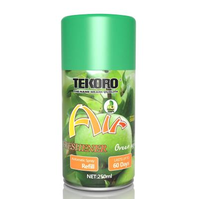 China Tekoro Green Apple Flavour Air Freshener Automatic Spray Refill with CE, RoHS, SGS, GMP Certification and ≥200ml Capacity for sale