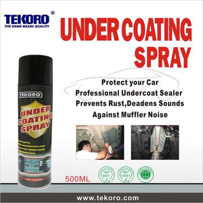 China 500ml 600ml Rubberized Car Undercoating Spray Aerosol for Car Underseal Smooth Coating for sale