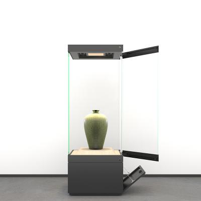 China Freestanding Display Cabinet Mobile Relic Exhibition Case with Hinged Door for Historical Museums for sale