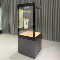 China Modern Museum Display Cabinet Custom OLCD Touchscreen Freestanding Display Cabinet for sale