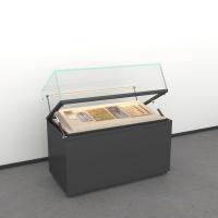 China Humidity Control Counter Display Cabinet Custom Museum Display Cabinet for sale
