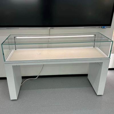 China Museum Table Display Cabinet Custom Table-mount Case, Glazed Five Sides, 360°, Climate Module, Fabrics for sale