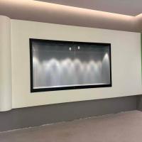 China Wall Integrated Display Case Design Niche Glass Cabinet With Space Saving for sale