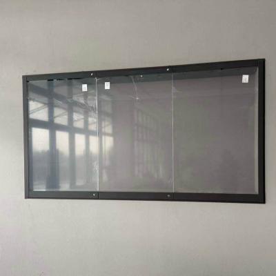 China Lager Wall Integrated Display Cabinet Built-in Wall Niche Glass Display Case for sale