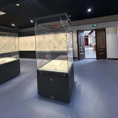 China Practical Glass Museum Display Cabinet Museum Exhibit Cases With Humidity Control System for sale