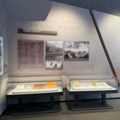 China T Museum Exhibit Display Cases High Durability Adjustable With LED Lighting for sale