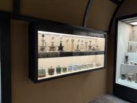 China Functional Museum Hanging Display Cabinet With Double Layered Design for sale