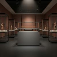 China Museum Display Case Design Counter Display Case With Remote Opening Capability for sale