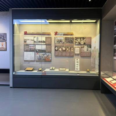 China Oversize Wall Vitrine, On-wall Or Flush, Power Doors, Atmosphere, Main, Wall Display Cabinet Museum Display Cabinet for sale
