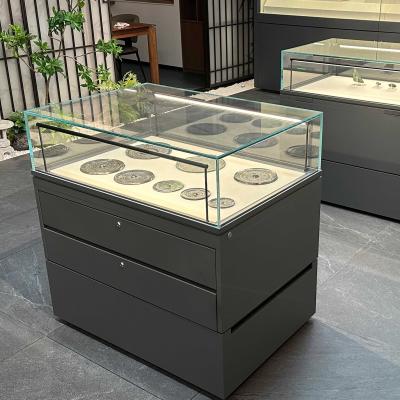 China Museum Display Cabinet Glass Cabinet For Counter, 5 Faces, 360 View, Optional Climate, Books for sale