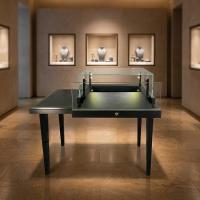 China Museum Display Cases Tabletop Glass Case, Five Panels, All-angle, Gel Moisture Control, Jewelry for sale