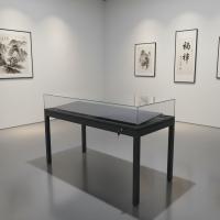 China Custom Table Display Cabinet, Table-form Glass Case, Five Sides, Panoramic, Gel Controller, Fabrics for sale