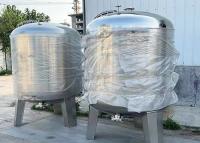 China Cylindrical Shape Stainless Steel Water Filter Tank Water Softener Corrosion Resistant for sale