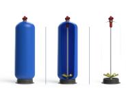 China 1000L Industrial Fibreglass Pressure Tank , FRP Water Filter Tank CE ISO9001 for sale