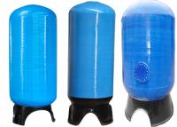 China Vertical FRP Sand Filter Vessel , Fiberglass Water Softener Tank Remove Calcium for sale