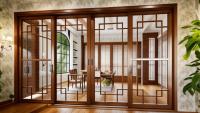 China Customized Patio Aluminium Sliding Glass Doors Windproof Anodized Finishing for sale