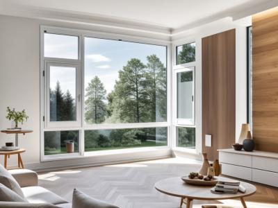 China White Residential Aluminium Casement Windows Thermal Brake AAMA for sale