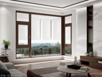 China Modern Aluminum Clad Casement Windows Heat Insulation Customized for sale