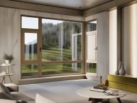 China Modern Commercial Aluminum Casement Windows Dustproof Function for sale