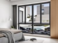 China Interior Anodised Aluminium Sliding Windows Windproof Secure Locking System for sale