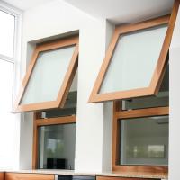 China Sleek Aluminium Top Hung Window Frame Glass Inward / Outward Opening for sale