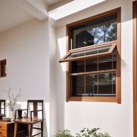 China Buildings Aluminium Top Hung Window Frame Glass Heat Insulation for sale
