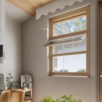 China Custom Soundproof Double Top Hung Window Aluminium Innovative for sale