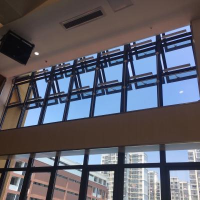 China Laminated Glass Top Hung Aluminium Windows Soundproof Heat Insulation for sale