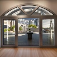 China Aluminum House Bottom Hung Casement Windows Inward / Outward Opening for sale