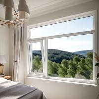 China Style French Bottom Hung Casement Windows Aluminium Windproof for sale
