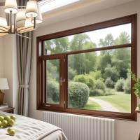 China Glass Tinted Bottom Hung Casement Windows Aluminum Thermal Insulation for sale