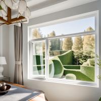 China Fixed Security Bottom Hung Casement Window Soundproof Thermal Insulation for sale