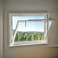 China 8mm Glass Bottom Hung Casement Window Aluminum Alloy Customizable for sale