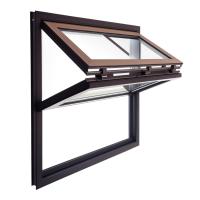 China White Commercial Folding Glass Windows Panels Accordion Anti Theft for sale