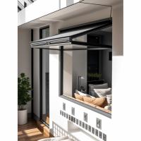 China Aluminum Custom Folding Glass Windows Outward / Inward Opening for sale