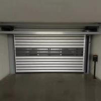 China Silver Aluminium Roller Shutter Door frame Commercial Rolling Door Ventilated for sale