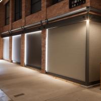 China Residential Aluminium Rolling Door Commercial Aluminium Alloy Frame Gate for sale