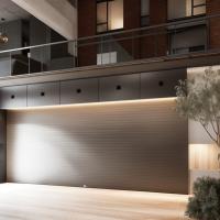 China Silver Modern Aluminium Rolling Door Louver For Commercial Buildings for sale