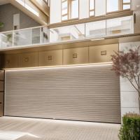 China Silver Modern Aluminium Rolling Door Louver For Commercial Buildings for sale