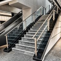 China Sturdy Aluminium Stair Balustrade Fireproof Aluminum Stair Rail for sale