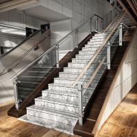 China Modern Aluminium Stair Railing lightweight Aluminum Staircase Railing for sale