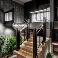 China OEM Contemporary Stair Handrail Balustrade Aluminum Sleek Design for sale