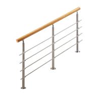 China Home Aluminum Staircase Handrail Rustproof Aluminum Step Railing for sale