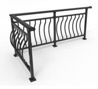 China Custom Modern Aluminum Stair Railing Rust Resistance Easy Installation for sale