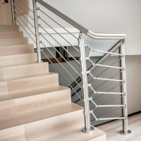 China Custom Modern Aluminum Stair Railing Rust Resistance Easy Installation for sale