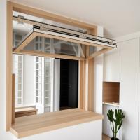China Home Aluminium Sliding Folding Glass Balcony Window Outward Opening Anti Theft for sale