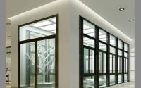China Class 5 Airtightness Aluminium Windows And Doors with Wooden Grain Surface Customized for sale