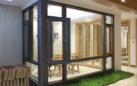 China Class 5 Airtightness Aluminium Windows And Doors with Wooden Grain Surface Customized for sale